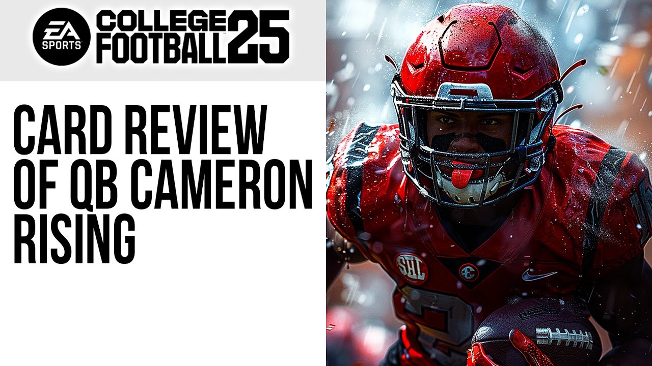 COLLEGE FOOTBALL 25 CARD REVIEW OF QB CAMERON RISING - YouTube