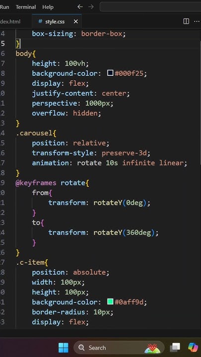 3d Rotating Carousel Html Css Css3 Html Htmltutorial Html5 Codinglife Css 9181