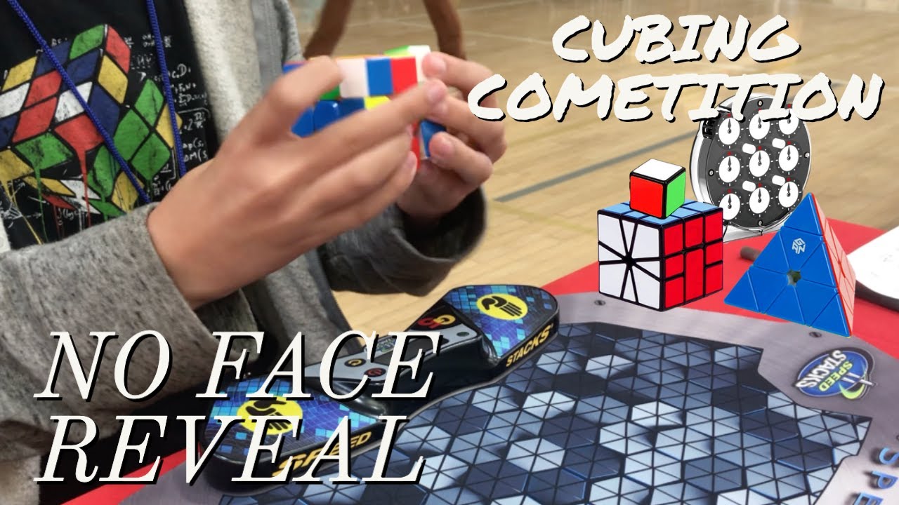 I did a cubing competition without showing my face... - YouTube