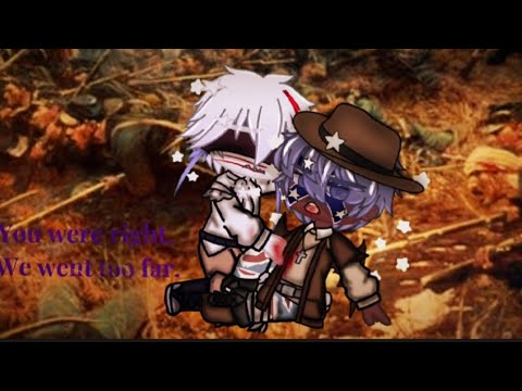 "Going Too Far" [America and Confederate] Countryhumans | Gacha - YouTube