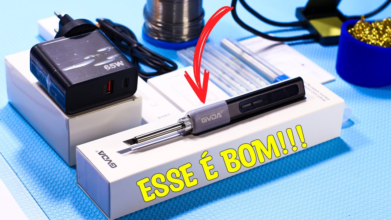 ESTAÇÃO DE SOLDA GVDA GD300 REVIEW e Teste de Solda - YouTube