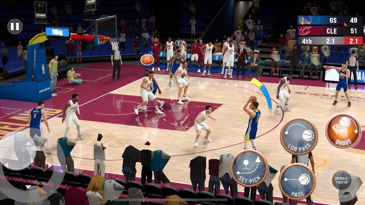 NBA 2K23 mobile with commentary on iPhone 14 pro max: All-Time Warriors ...