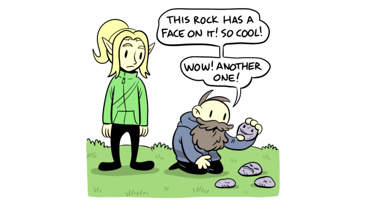 Rock Enthusiast - Dwarf Vs Elf A D&D webcomic dub - YouTube