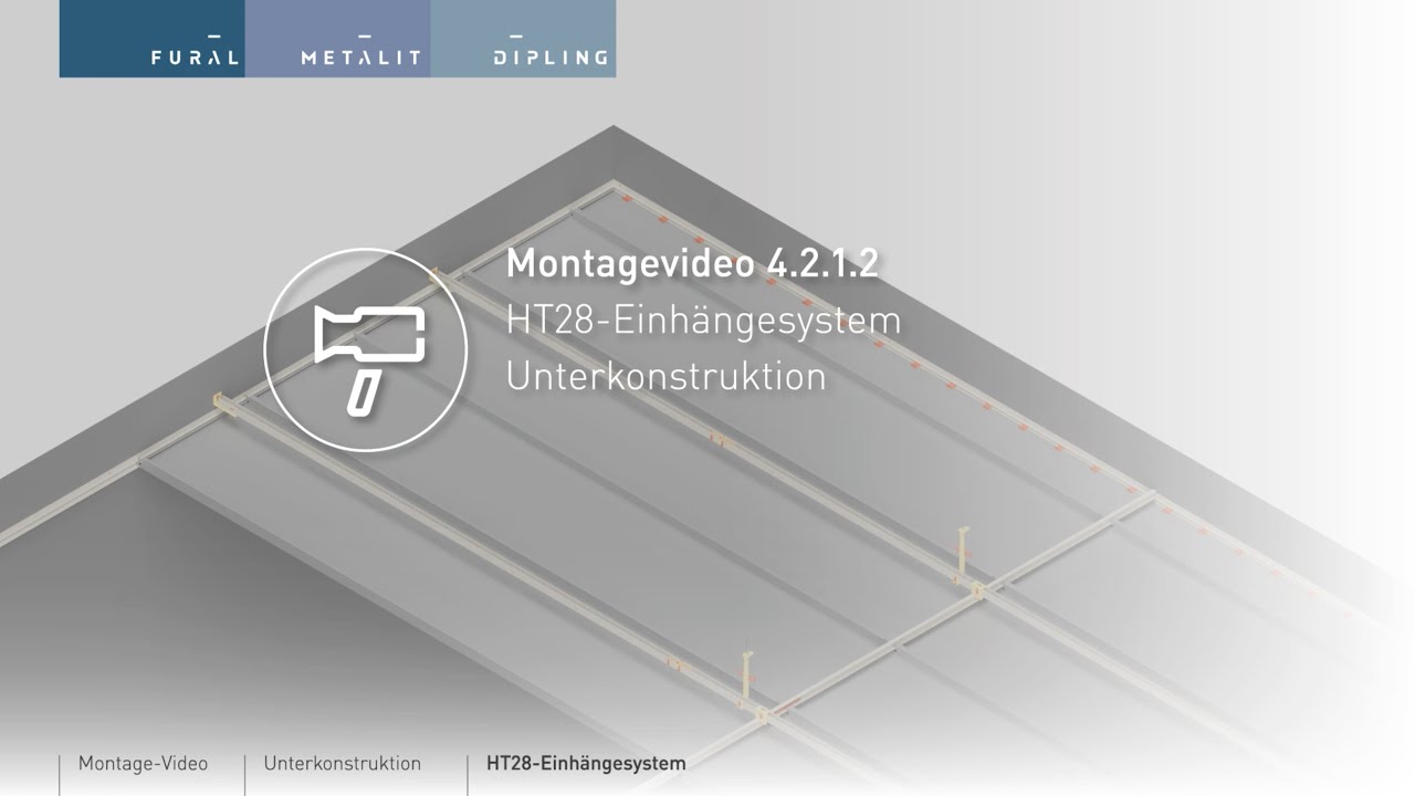 Montagevideo 4.2.1.2 HT28-Einhängesystem Unterkonstruktion // Fural ...