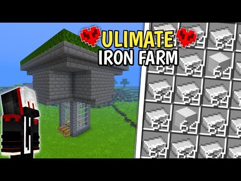 MINECRAFT EASY & FAST IRON FARM 1.21+ 🔥 (iron farm tutorial) In Hindi ...