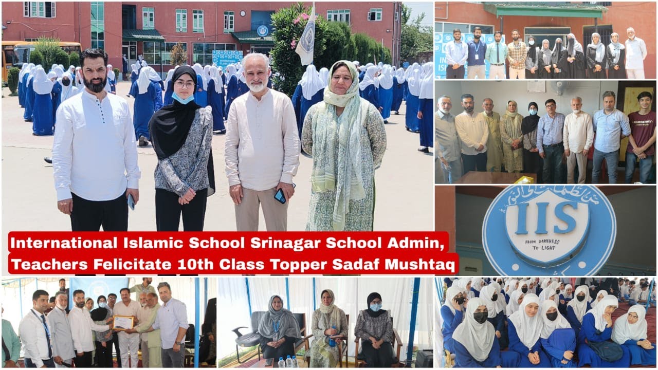 International Islamic School Srinagar Holds Function To Felicitate Its Topper Student Sadaf ...