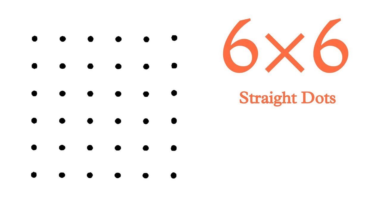 6×6 dots kolam designs. Easy daily use dot kolam. Latest rangoli ...