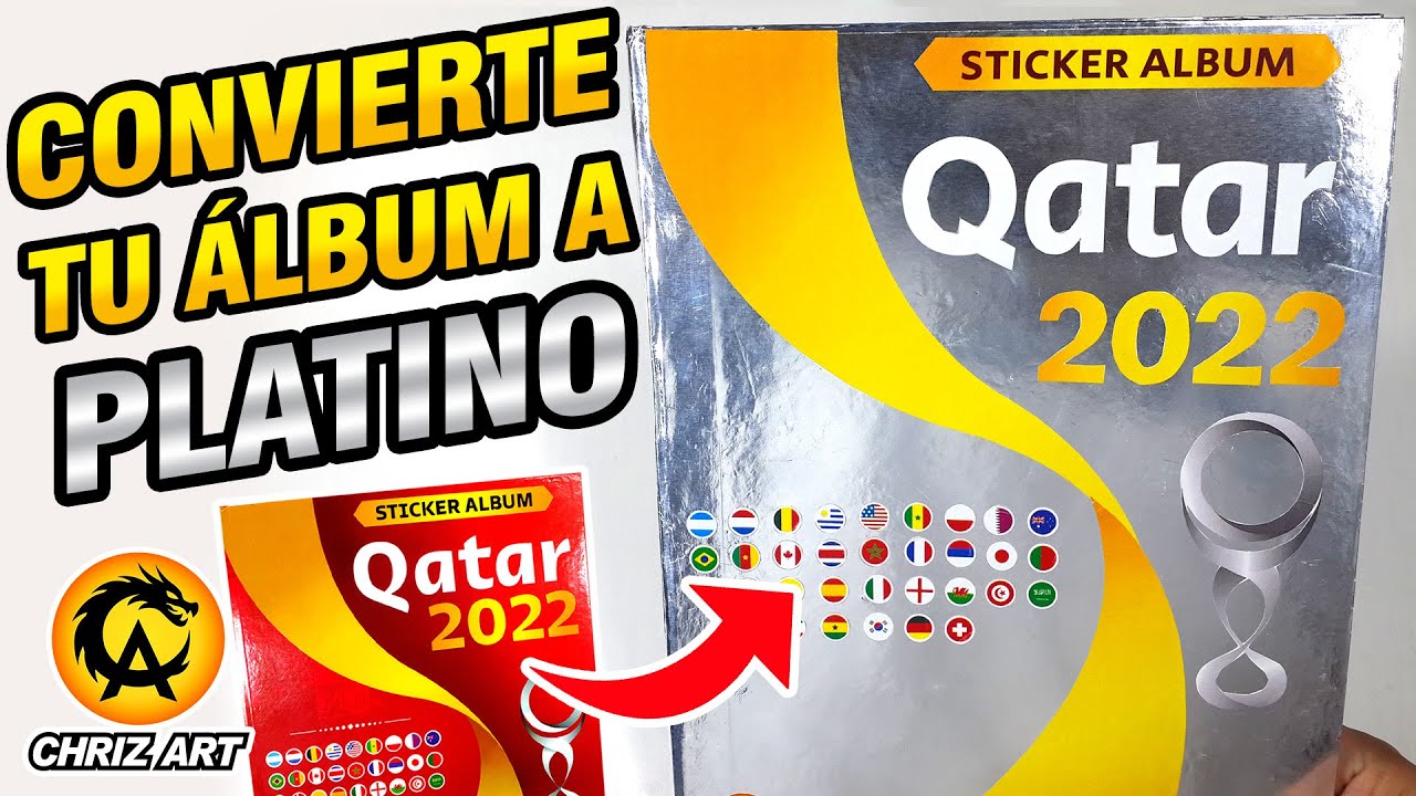 🔥 Tutorial TAPA DURA Álbum 3 REYES PLATINO, SILVER del Mundial Qatar ...