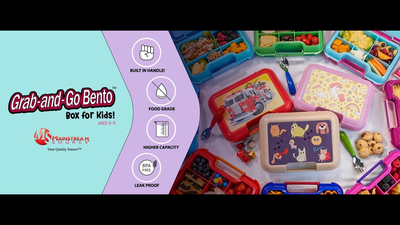 Mainstream Source Grab-and-Go Bento™ Lunchboxes - YouTube