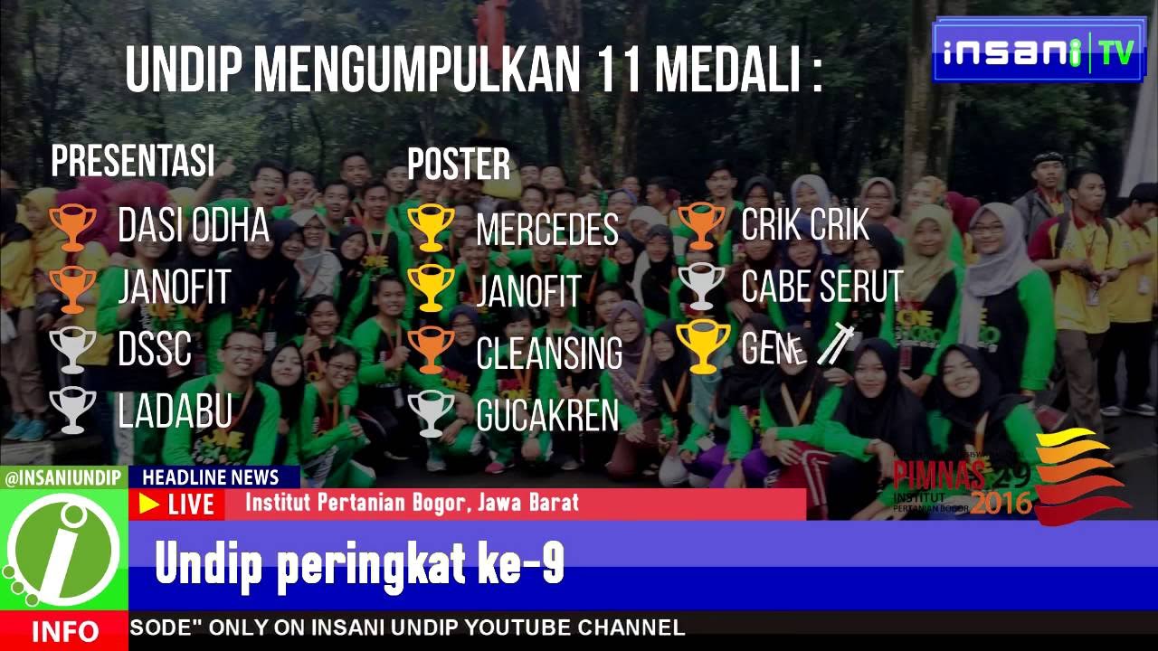 Undip News - Edisi Spesial PIMNAS 29 di IPB - YouTube