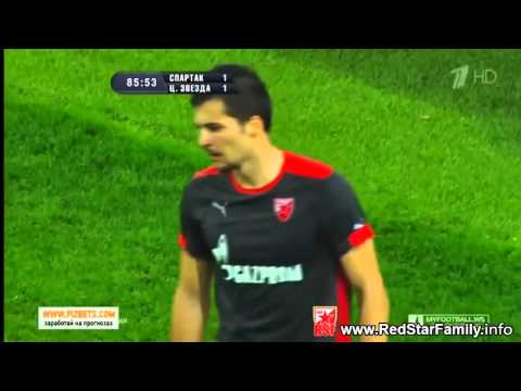 Spartak Moskva 1-1 Crvena zvezda 05-09-2014 ponisten gol Marka Grujica HD