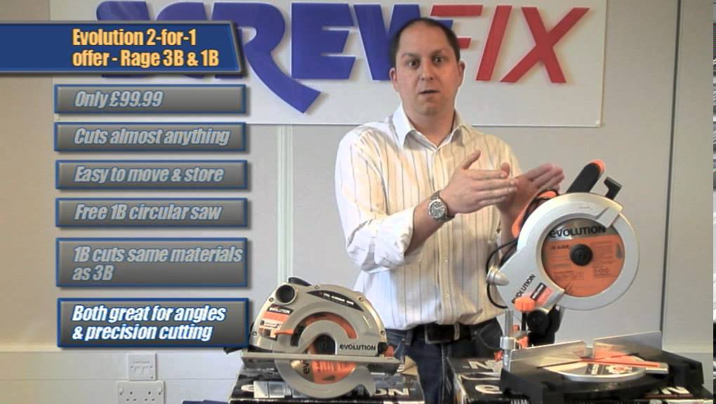Screwfix - Evolution RAGE 1B 185mm Multipurpose Circular Saw ...