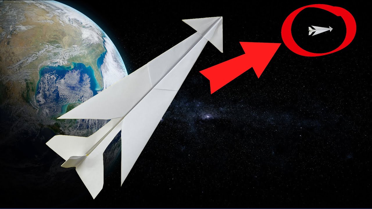 How to Make Paper Airplane Jet Fighter that Fly Far Over 220 Feet | Mr ...