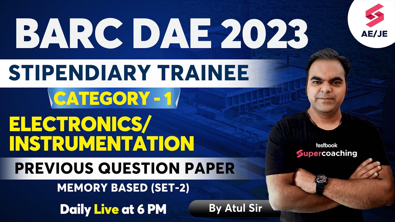 BARC PREVIOUS YEAR QUESTION PAPER | EC/ENI PYQs for BARC STIPENDIARY ...