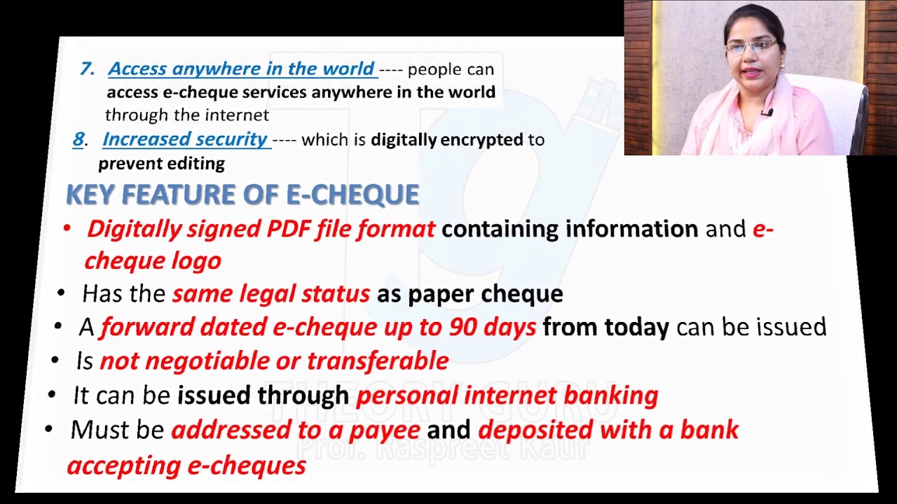 E-CHEQUES#Part 3#Electronic payment system - YouTube