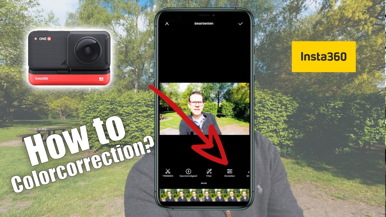 Insta360 Editing Tipps • Color Correction on the Go: Insta360 One R ...