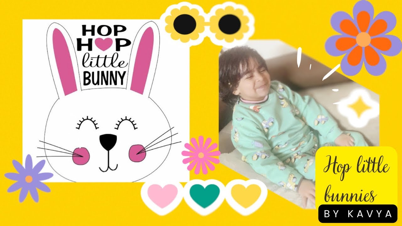 Hop Little Bunnies Jump Rhymes| Baby Kids Dancing on Bunny Song| Easy ...