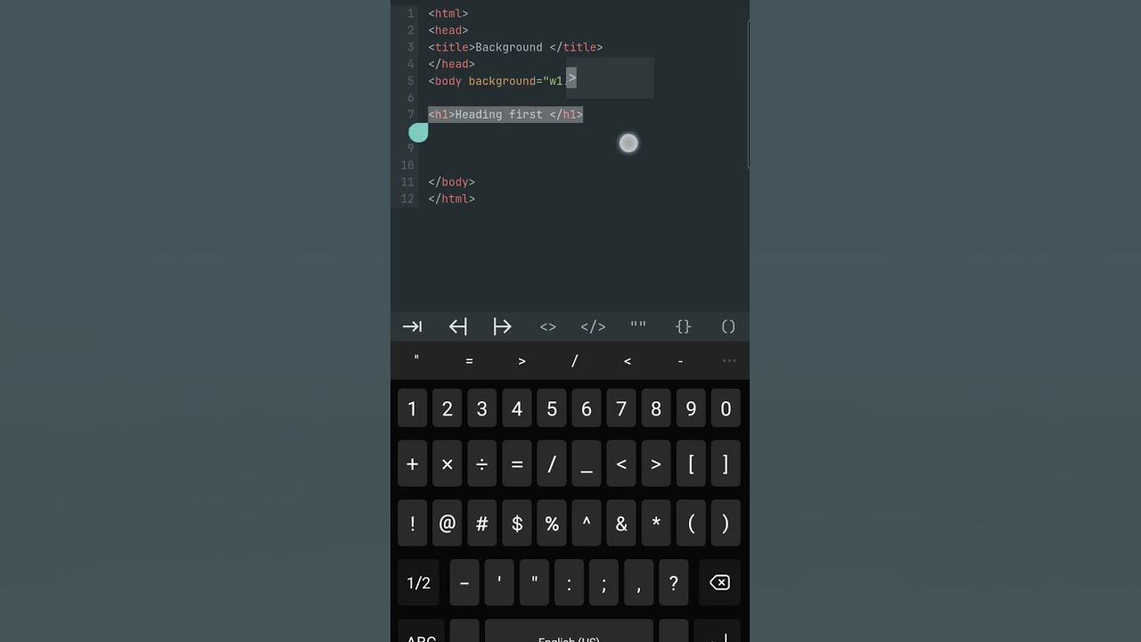 Html Tutorial Part 2 Background And Heading Use Correctcoding Html Css Java Python
