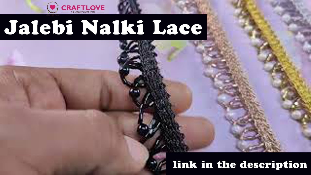 Jalebi Nalki Fashion Lace Border for Lehenga, Saree, Dupatta, Sewing ...