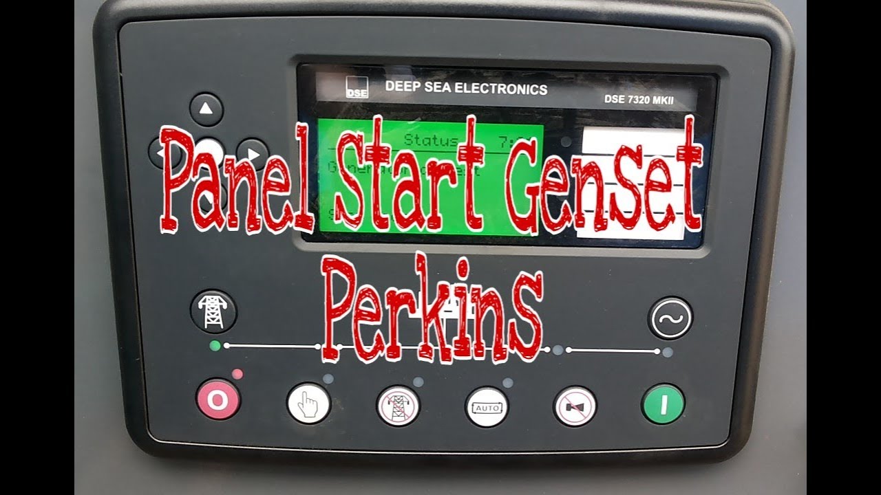 Panel Start Genset perkins 500 kva - YouTube
