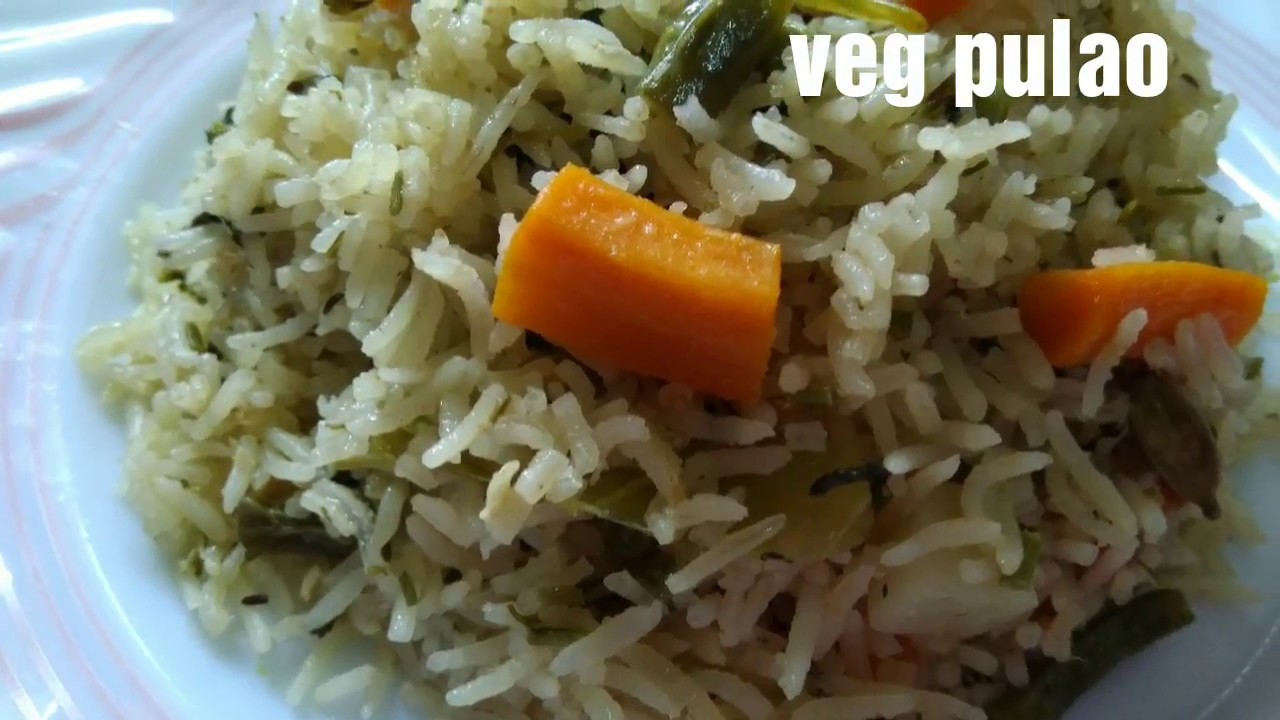 Veg pulao / vegetable pulao recipe / how to make easy veg pulao ...