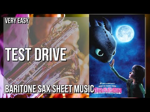 SUPER EASY Baritone Sax Sheet Music: How to play Test Drive (How to ...