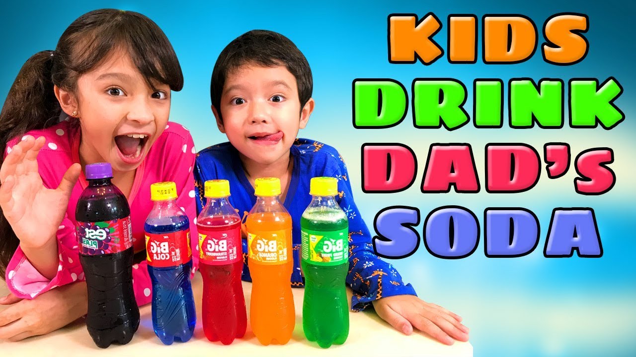 Kids Drink Dad's Soda Pop Skit - YouTube