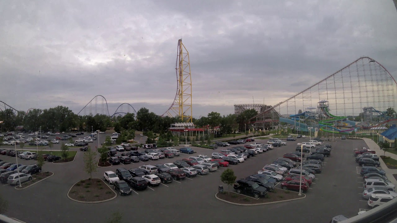 Cedar Point Time Lapse of sunset at the park - YouTube