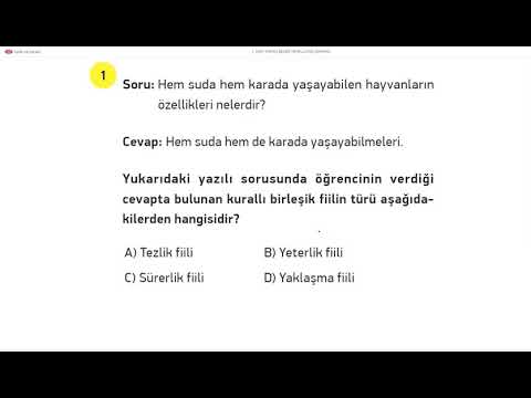 7.Sınıf Türkçe Beceri Temelli Yeni Nesil Soru Bankası Çözümleri 2.Tema/3.Test/1.Soru