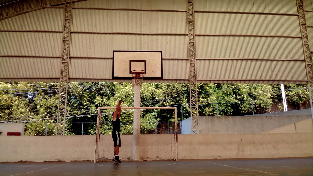 14 baskets from behind the backboard - YouTube