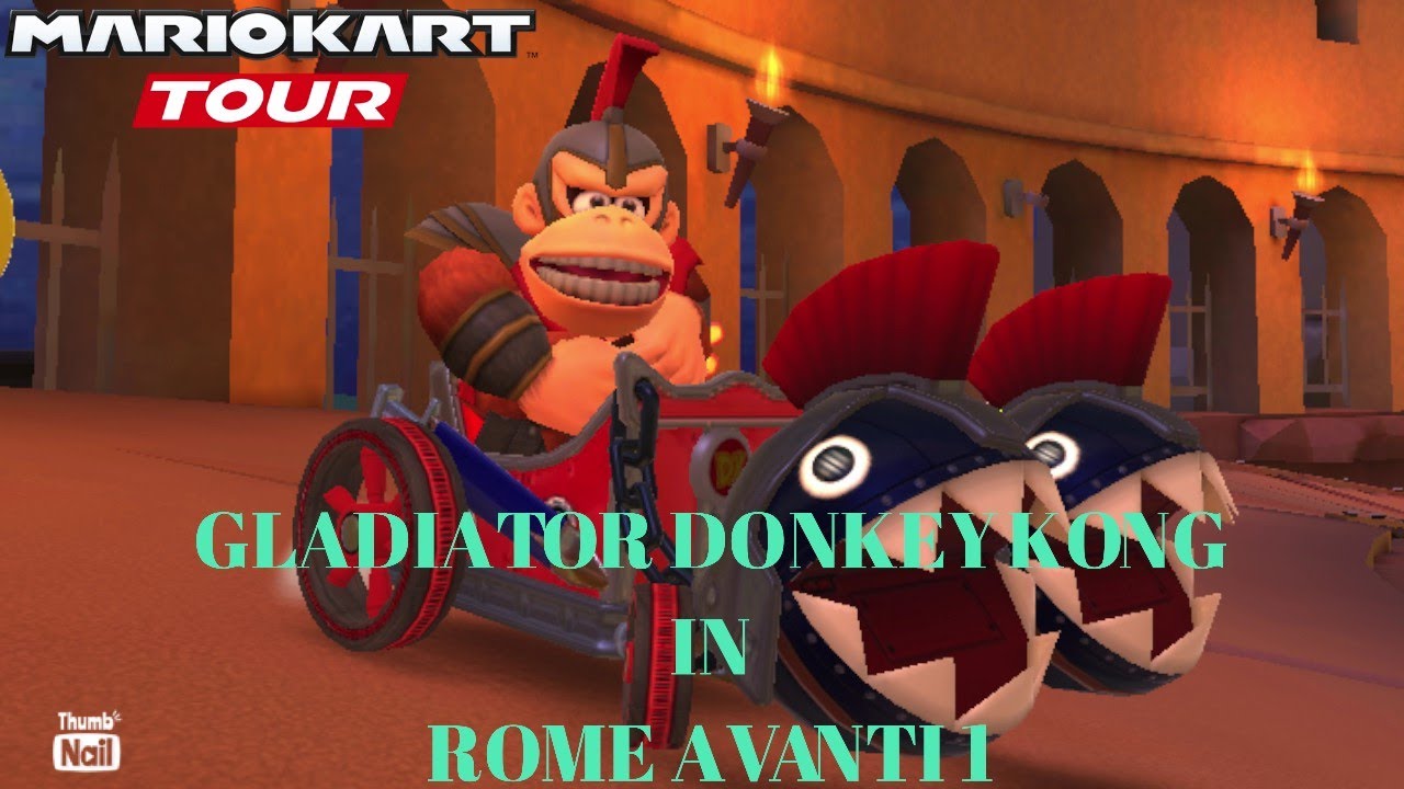 🇮🇹🪵🗡️🦍Mario Kart Tour - Gladiator Donkey Kong in Rome Avanti 1🦍🗡️🪵🇮🇹 - YouTube