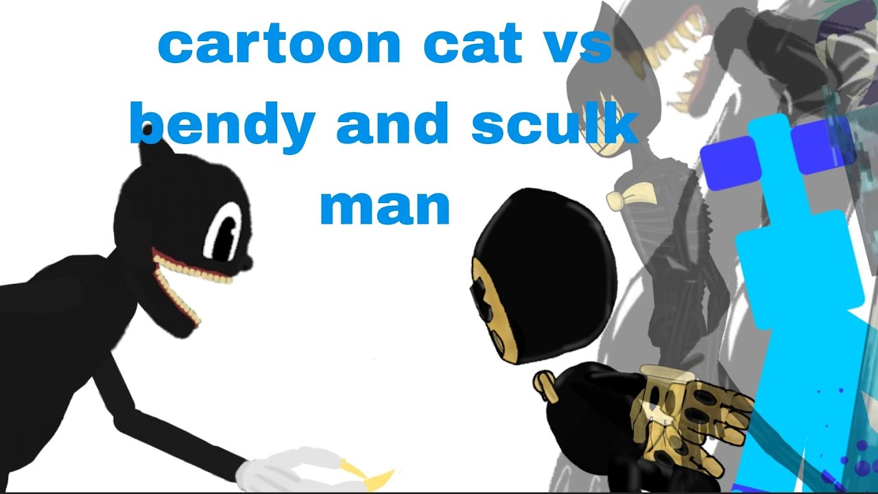 dc2 cartoon cat vs bendy and sculk man - YouTube