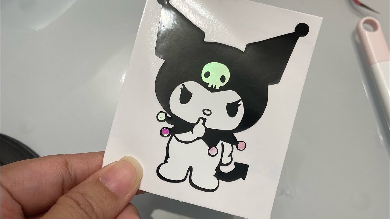 Making Kuromi Sticker - YouTube