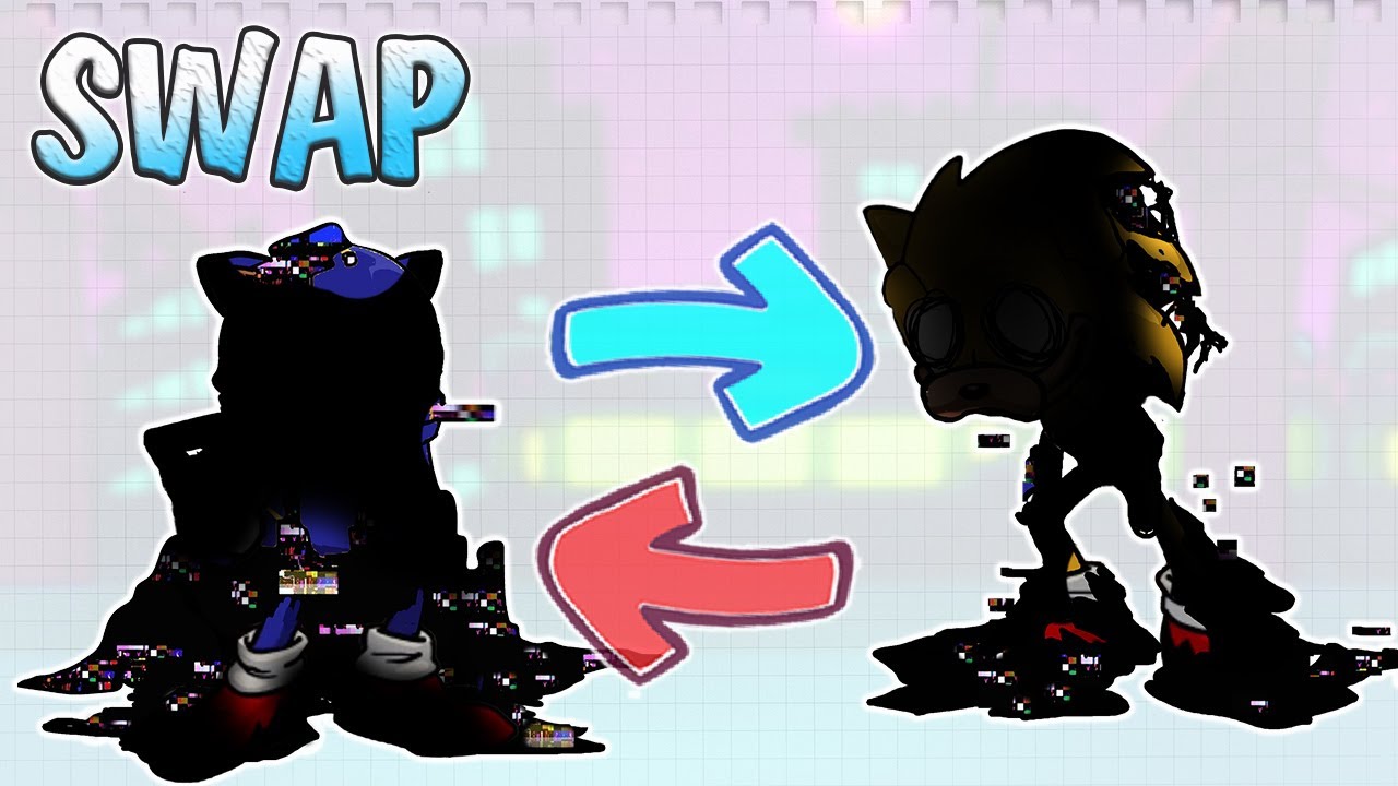 Faker Sonic + pibby Jake [FNF corrupted glitch characters, Swaping ...