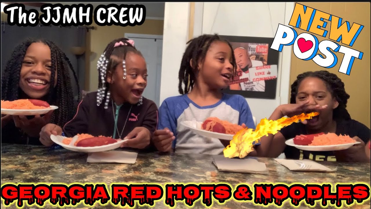 GEORGIA RED HOTS & NOODLES #Georgiaredhots #TheJJMHCREW - YouTube