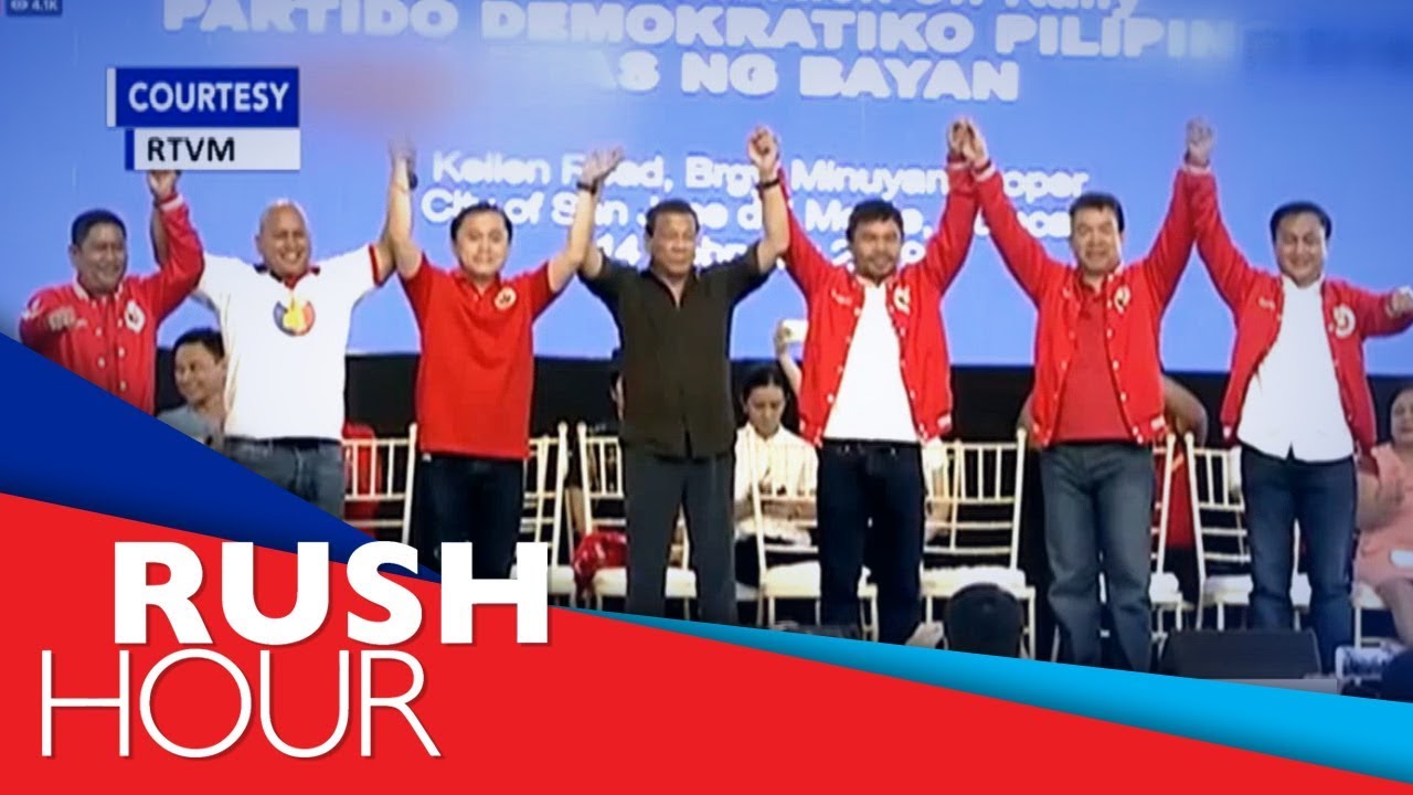 Duterte reveals 11-man senatorial lineup - YouTube