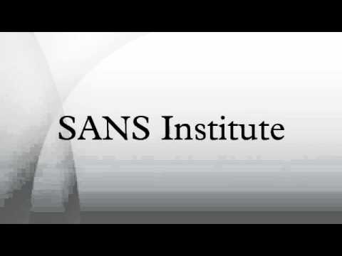 SANS Institute - YouTube