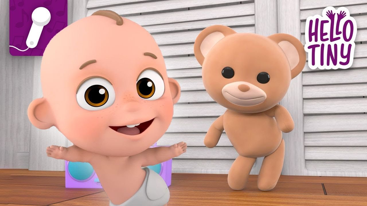 Teddy Bear Song Karaoke 🎤 Nursery Rhymes & Kids Songs 👶 Hello Tiny ...