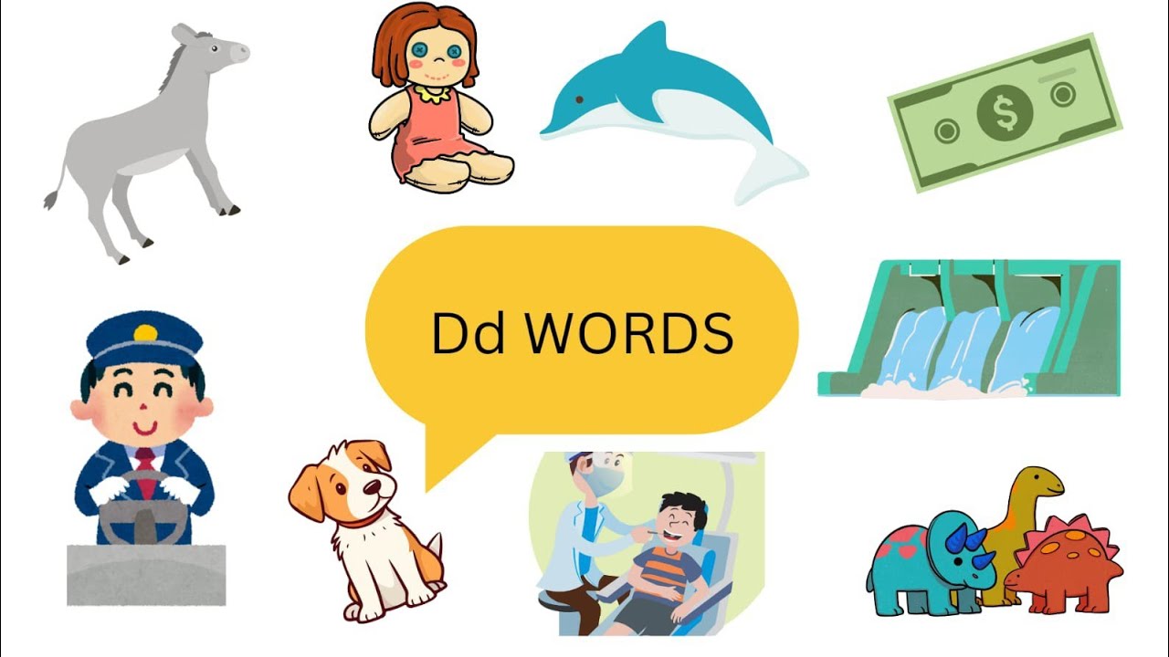 Letter D objects | D sounds | words that start with letter D | Dd words ...