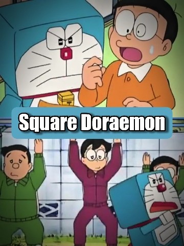 Doraemon became Square 😱 #doraemon #nobita #shorts - YouTube