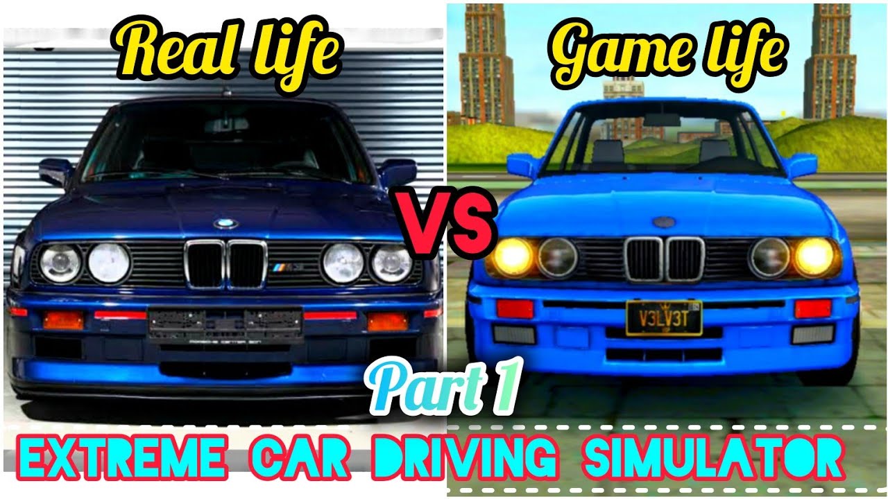 Real life cars VS Gaming life cars in Extreme Car Driving Simulator ...