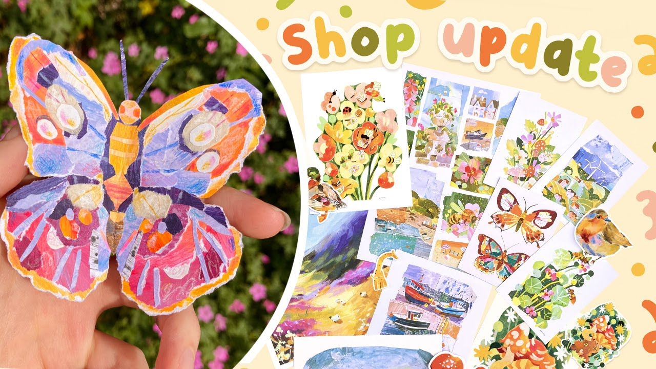 My Best Shop Update Yet | Packing Orders, and making Cute Art! - YouTube
