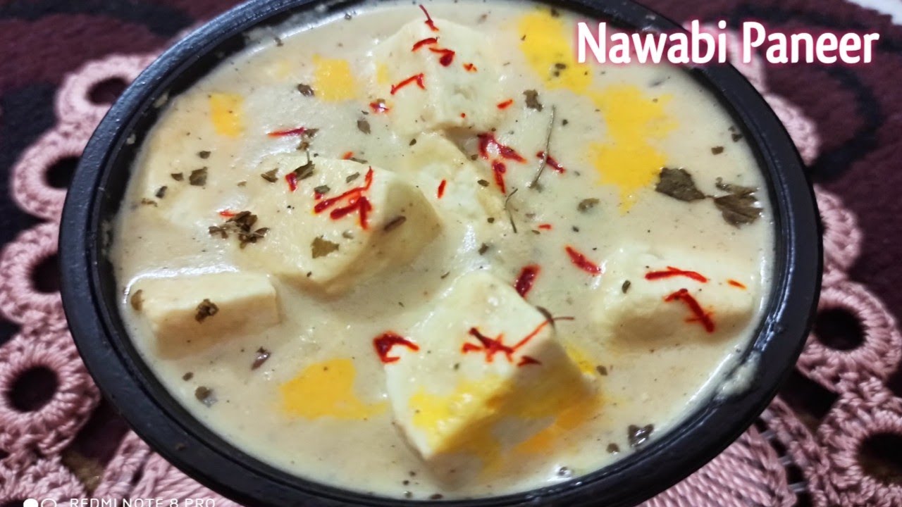 Nawabi Paneer | नवाबी पनीर | Restaurant Style Paneer in White Gravy ...