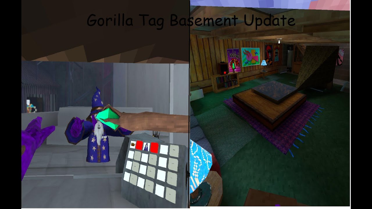 Gorilla Tag New Basement Update - YouTube
