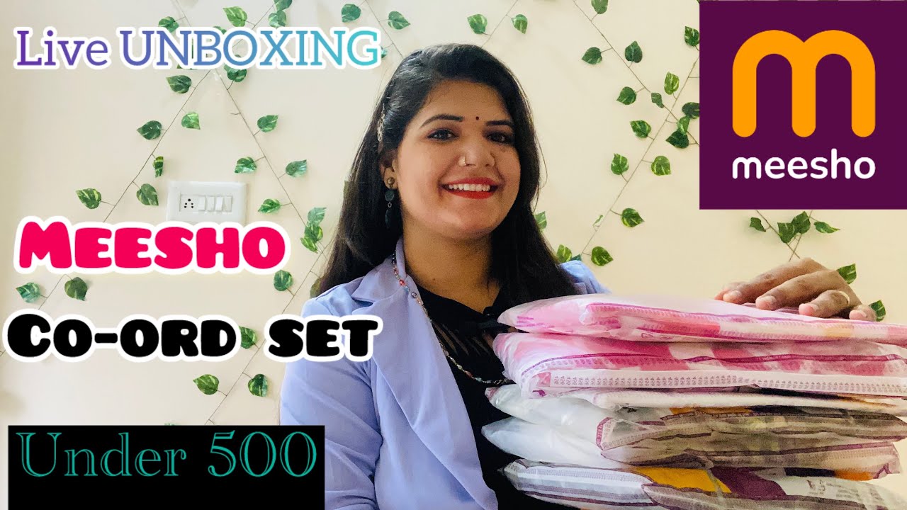 *HUGE* Meesho co-ord set Haul 🌸🌸|| Under 500 || Live Unboxing || TryON💕 ...