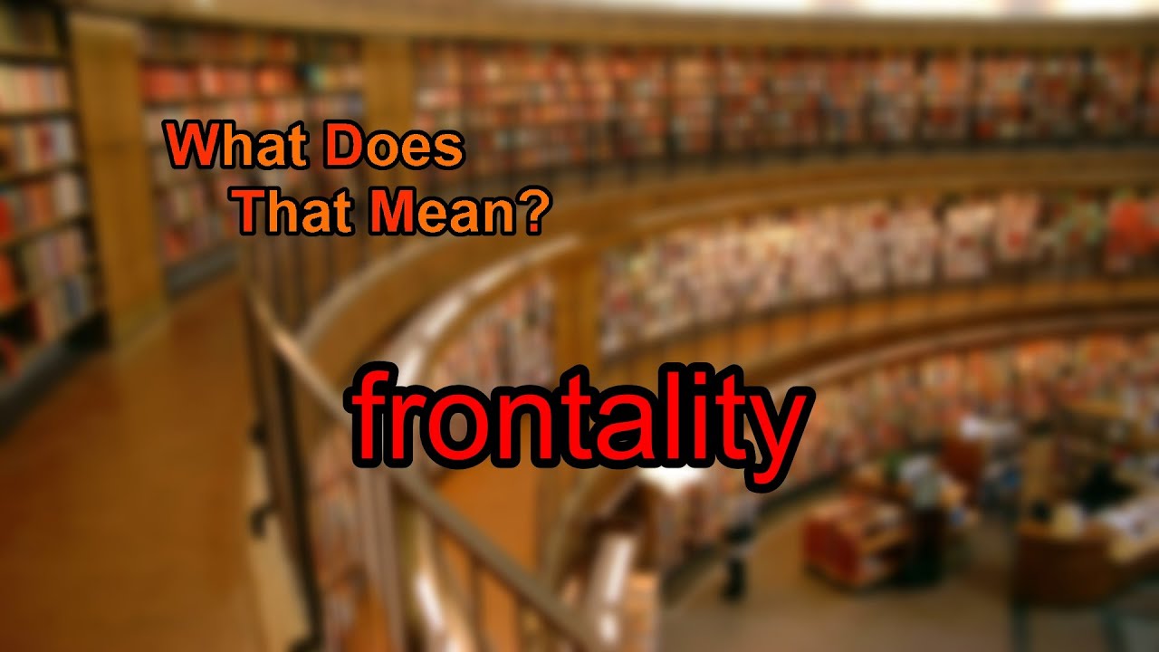 What does frontality mean? - YouTube