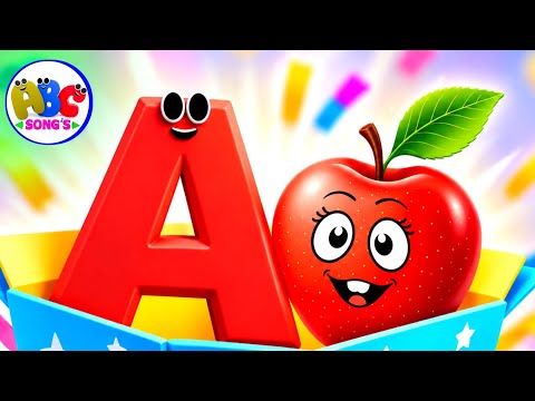 A is For Apple | Learn ABC Letters & Sounds | Fun Alphabet Song for Toddlers & Preschoolers