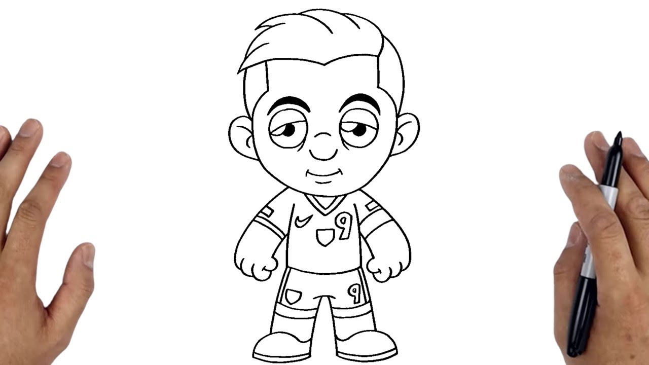 How To Draw cute Robert Lewandowski World Cup 2022 #RobertLewandowski ...