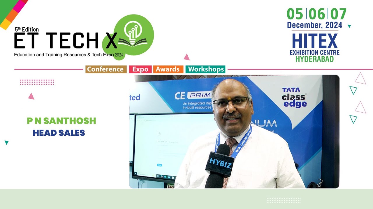 Tata | Classedge Limited | P N Santosh | ET Tech X - YouTube