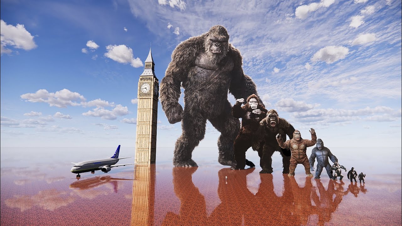 All King Kongs size comparison - YouTube